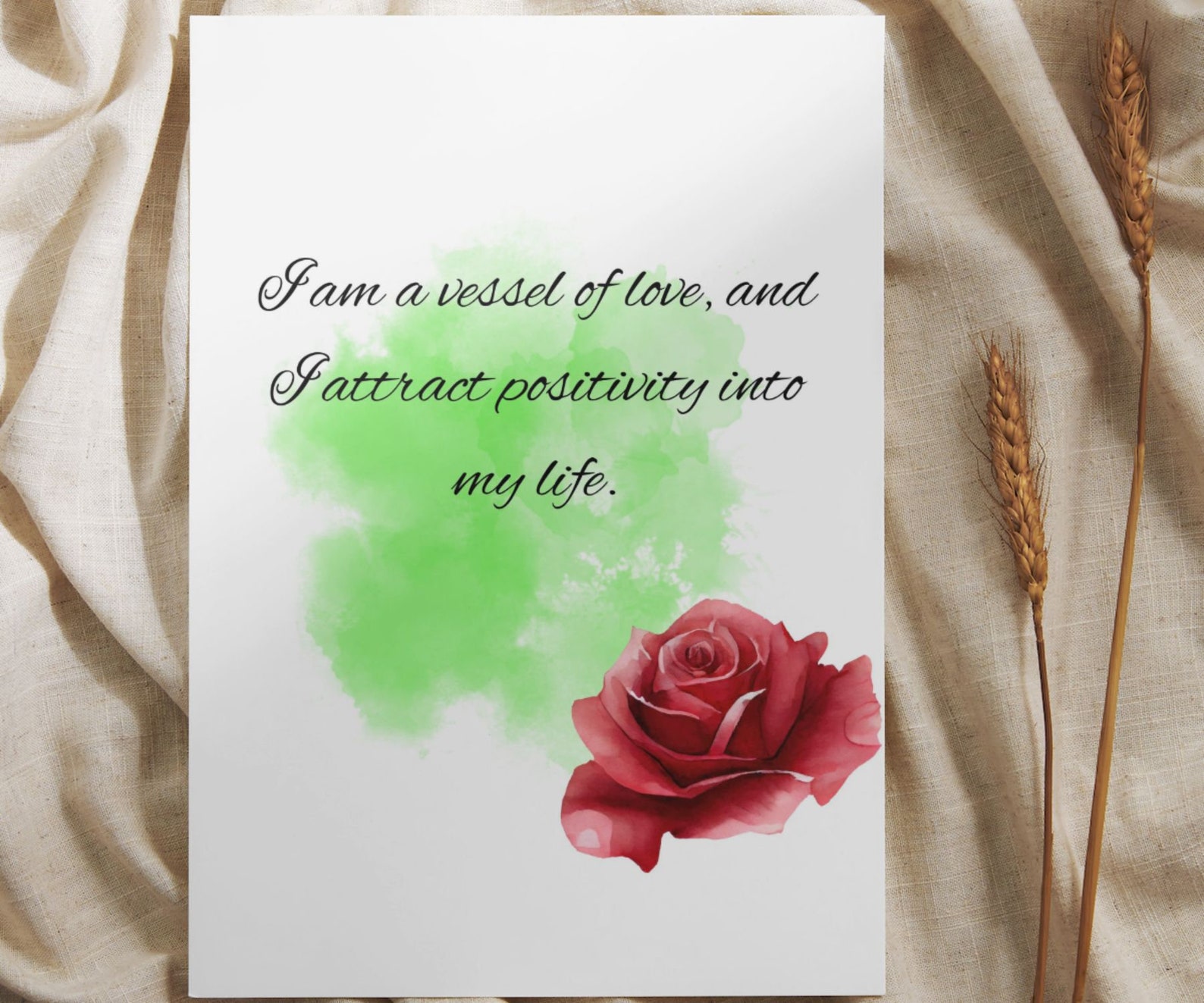 60 Affirmation Cards Digital Download, Mindfulness Affirmations Deck ...