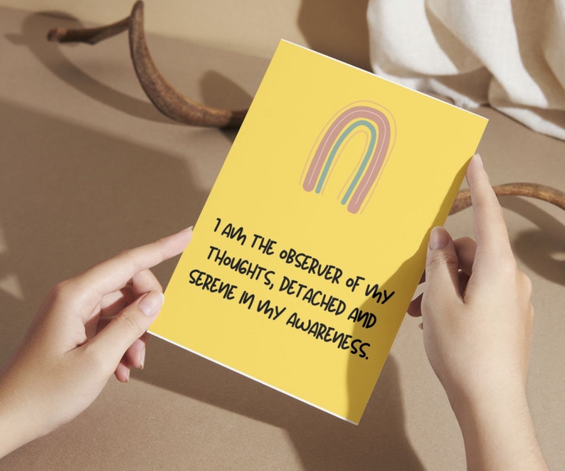 Affirmation Cards Positive Quote Flash Cards Affirmations - Etsy