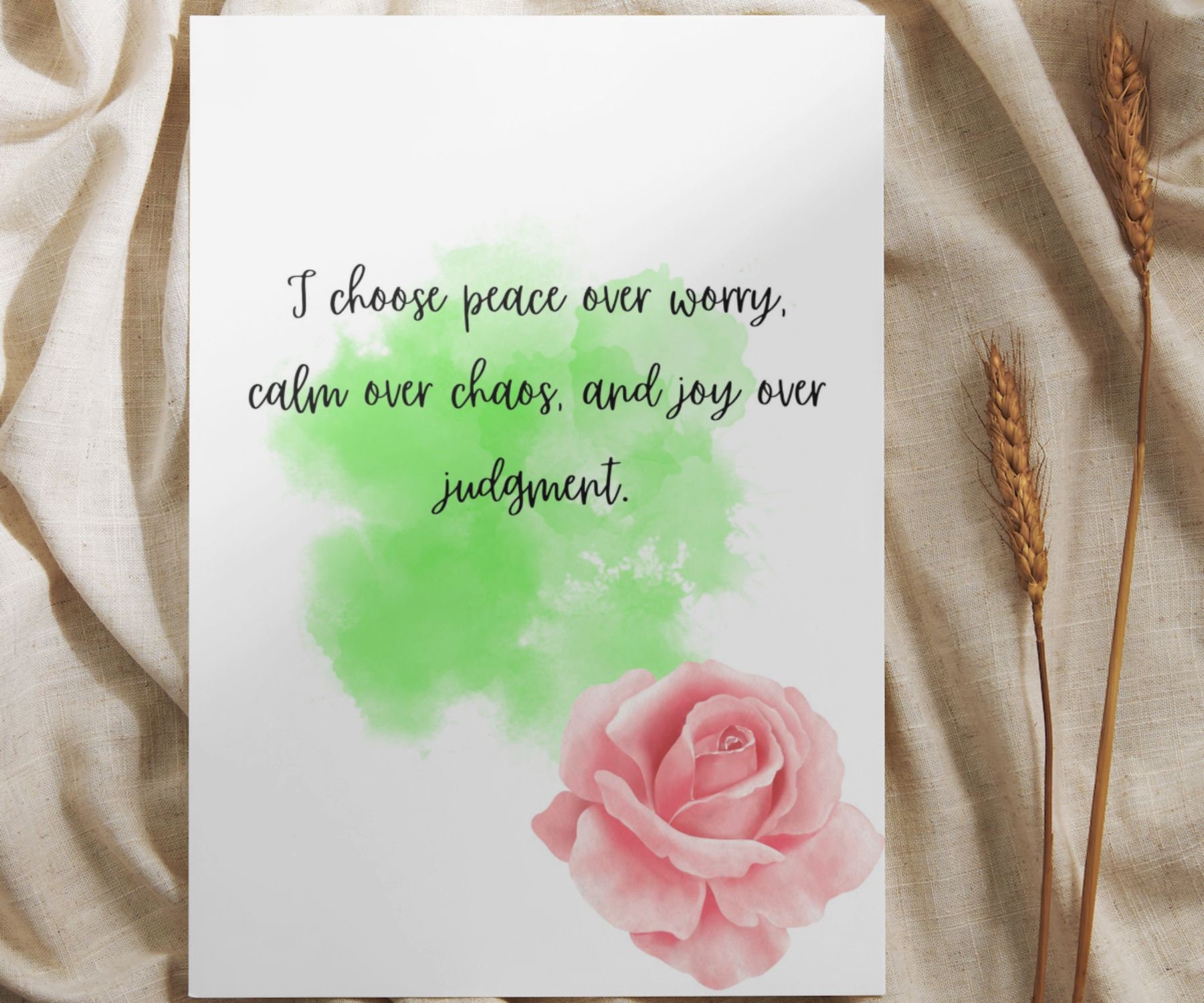 60 Affirmation Cards Digital Download, Mindfulness Affirmations Deck ...