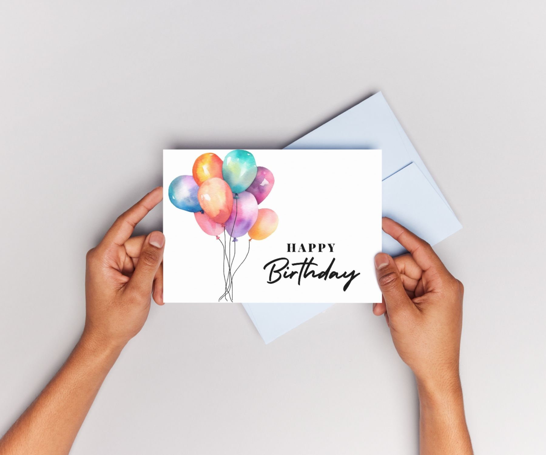 Printable Birthday Card, Instant Download, Digital Greeting Card, Happy ...