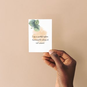 60 Affirmation Cards Digital Download, Mindfulness Affirmations Deck ...