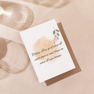 60 Affirmation Cards Digital Download, Mindfulness Affirmations Deck ...