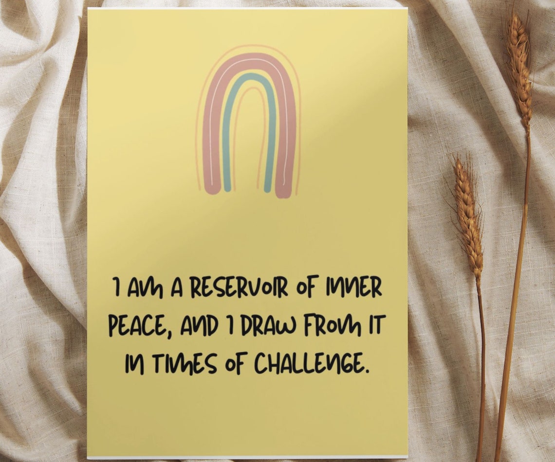 Affirmation Cards, Positive Quote Flash Cards, Affirmations Cards, Self ...