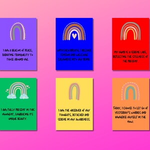 Affirmation Cards, Positive Quote Flash Cards, Affirmations Cards, Self ...
