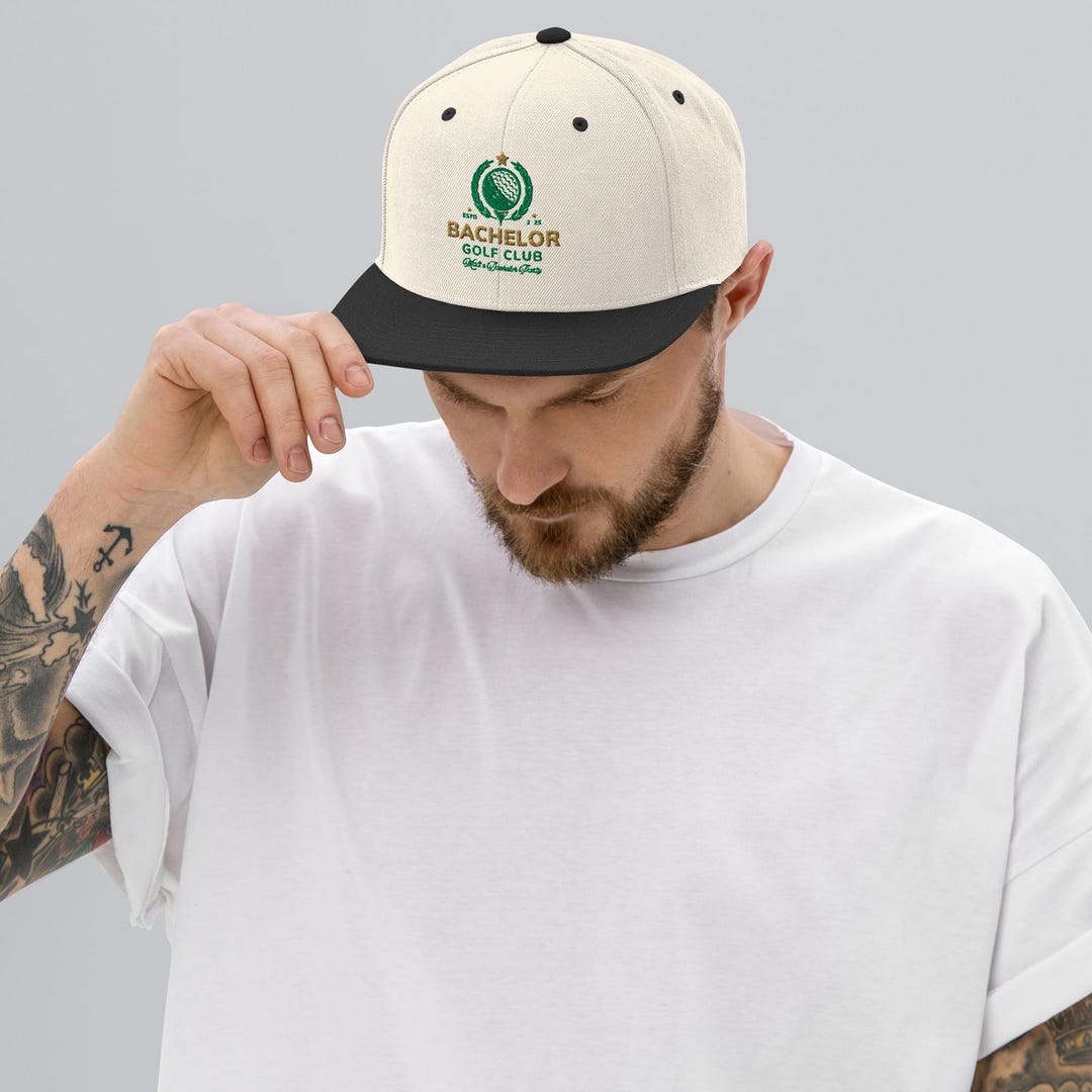 The Bachelor Golf Club Custom Embroidered Bachelor Party Hat Golf Groom ...
