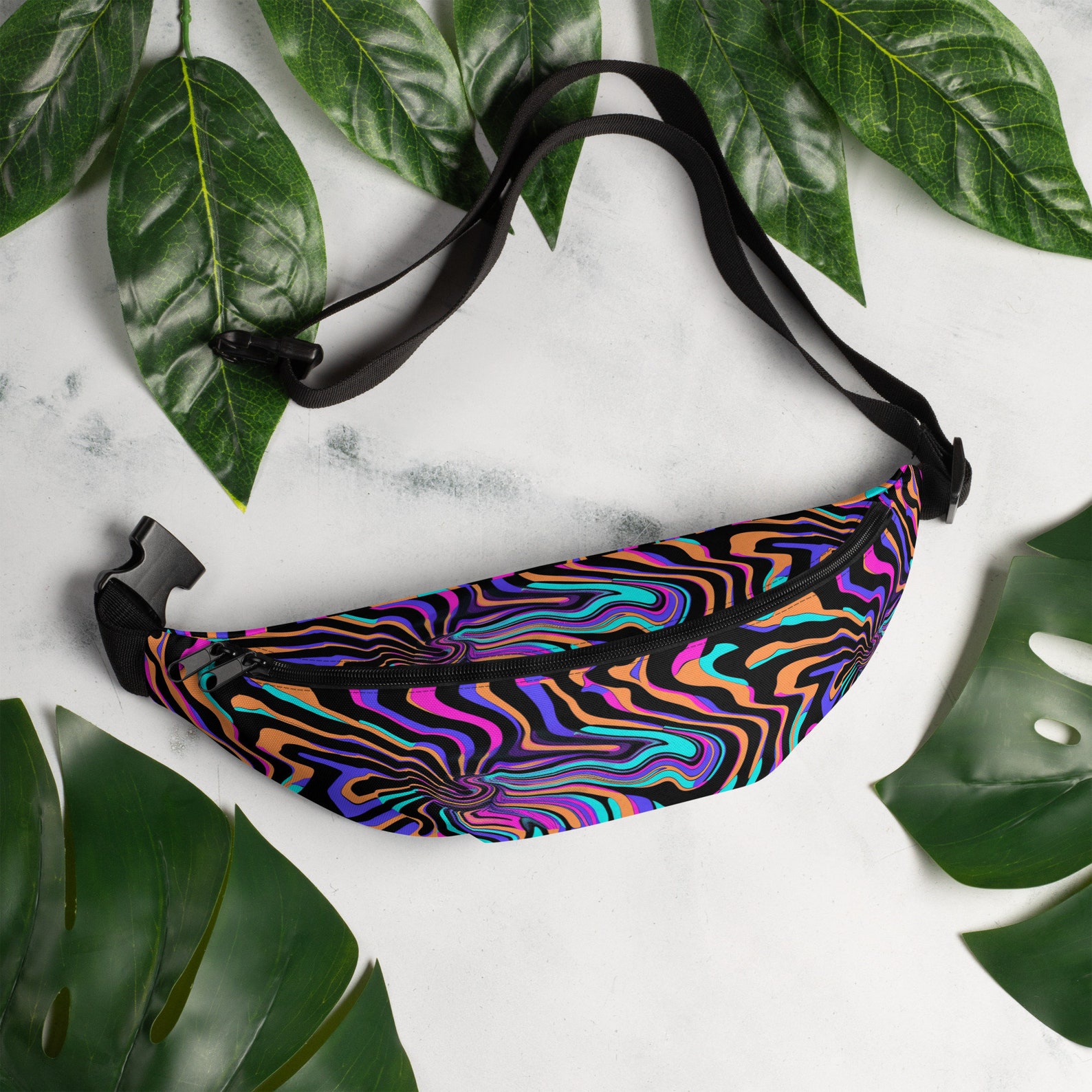 Trippy Fanny Pack Festival Bag Rave Bag Fanny Pack Women Cross Body Bag ...