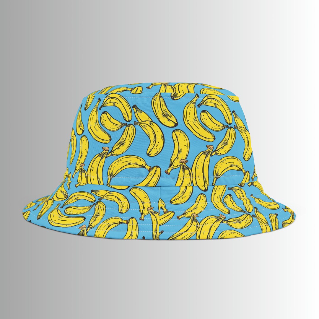 Banana Festival Bucket Hat Rave Bucket Hat Custom Bucket Hat Unisex ...