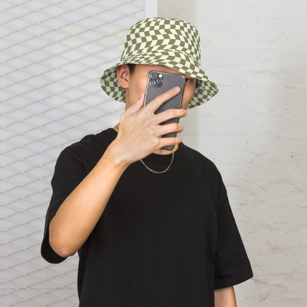 Checkered Hat - Etsy