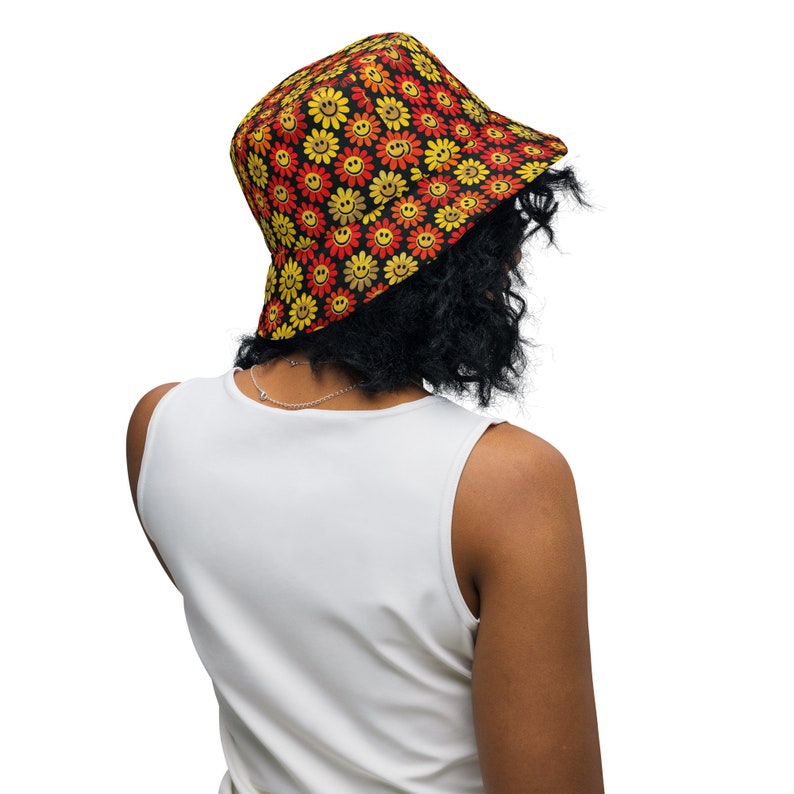 Smiley Face Festival Bucket Hat Rave Bucket Hat Smiley Face Clothing ...