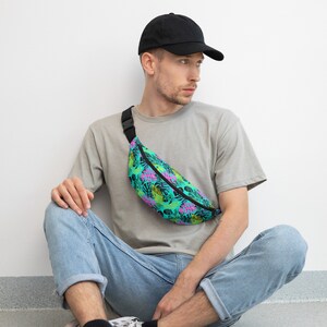 Tropical Floral Fanny Pack Festival Fanny Pack Rave Accessories ...