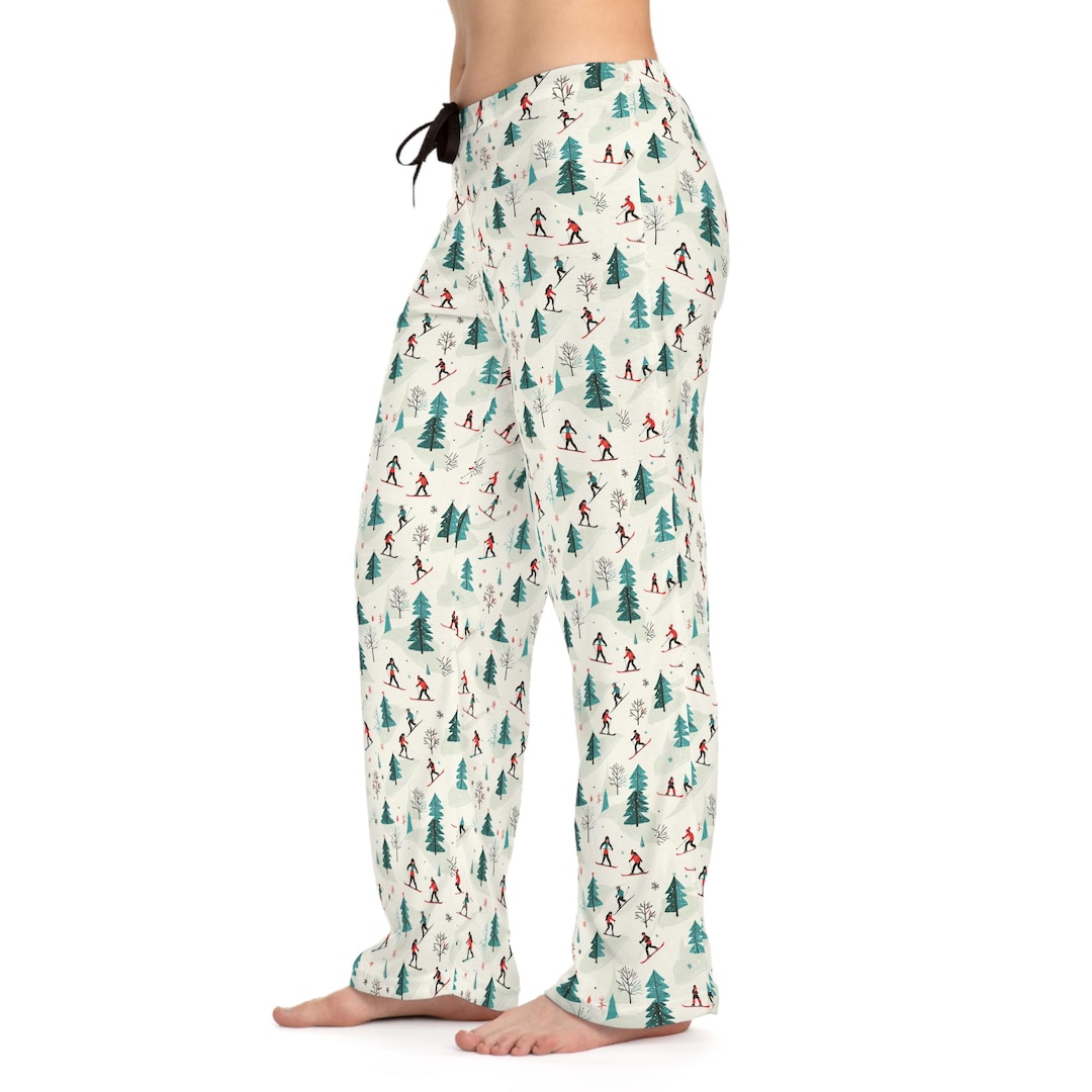 Women's Ski Pajama Pants Skiing Winter Matching Pajama Pants Winter ...