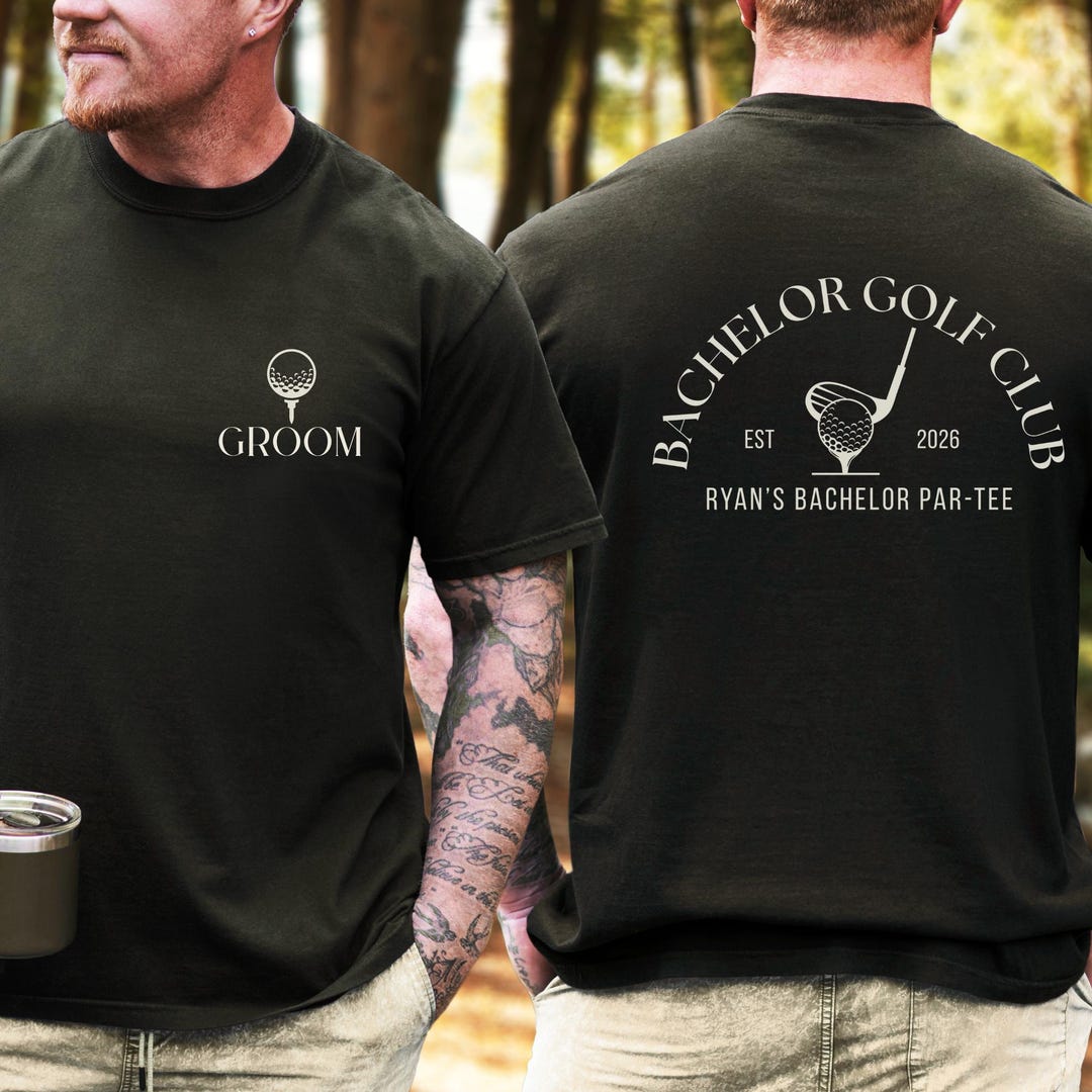 The Bachelor Golf Club Custom Bachelor Party Shirt Golf Groomsman ...