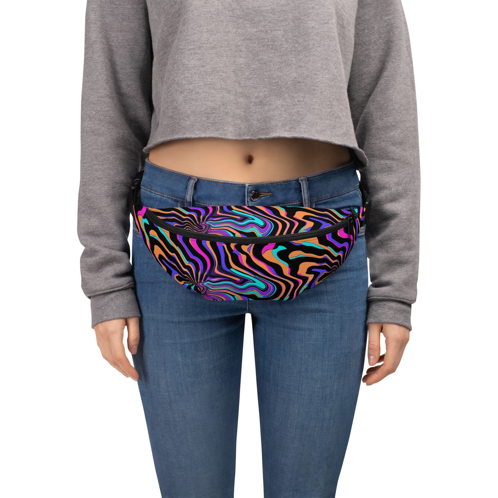Trippy Fanny Pack Festival Bag Rave Bag Fanny Pack Women Cross Body Bag ...