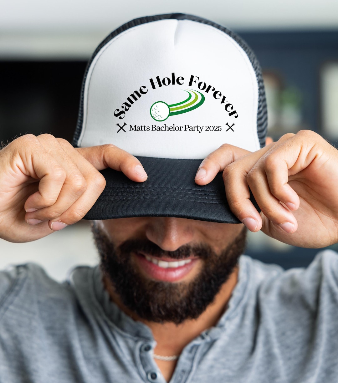 Same Hole Forever Bachelor Party Hat Custom Bachelor Party Golf Hat ...