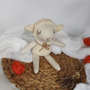 Handmade Lamb Plush Toy: Milk White Sheep Cuddly Toy (30cm) - Etsy