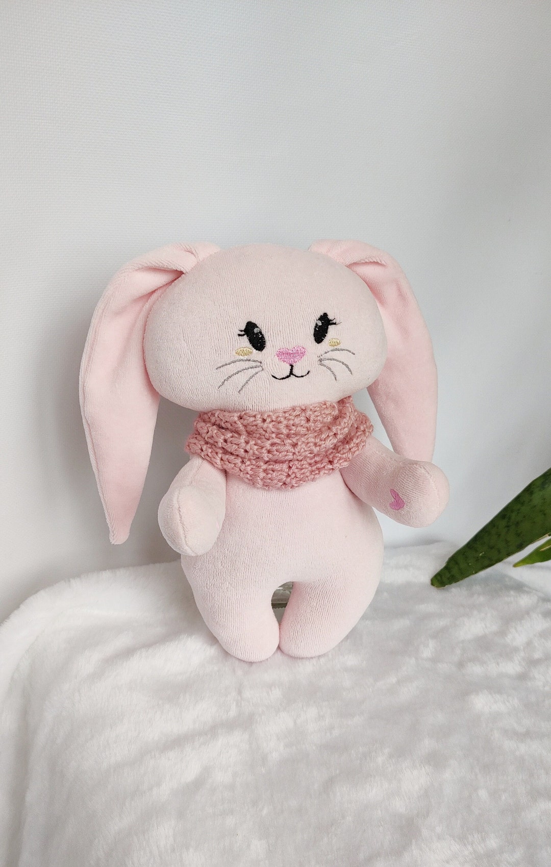 Handmade Bunny Toy, Tilda Bunny Doll, Staffed Plush Bunny Doll, Baby ...