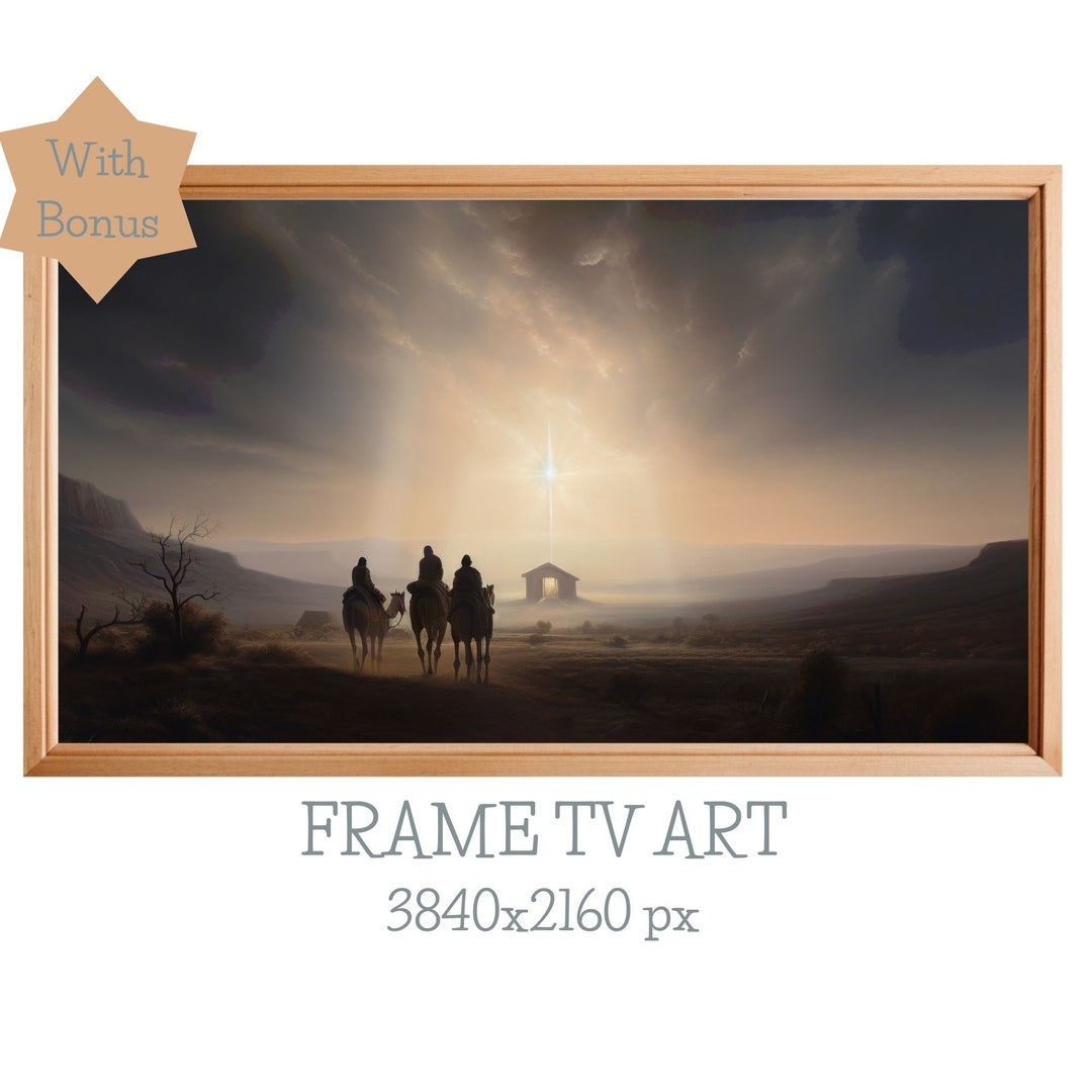 Nativity Samsung Frame TV Art, Nativity Frame TV Art, Magi Frame TV Art ...