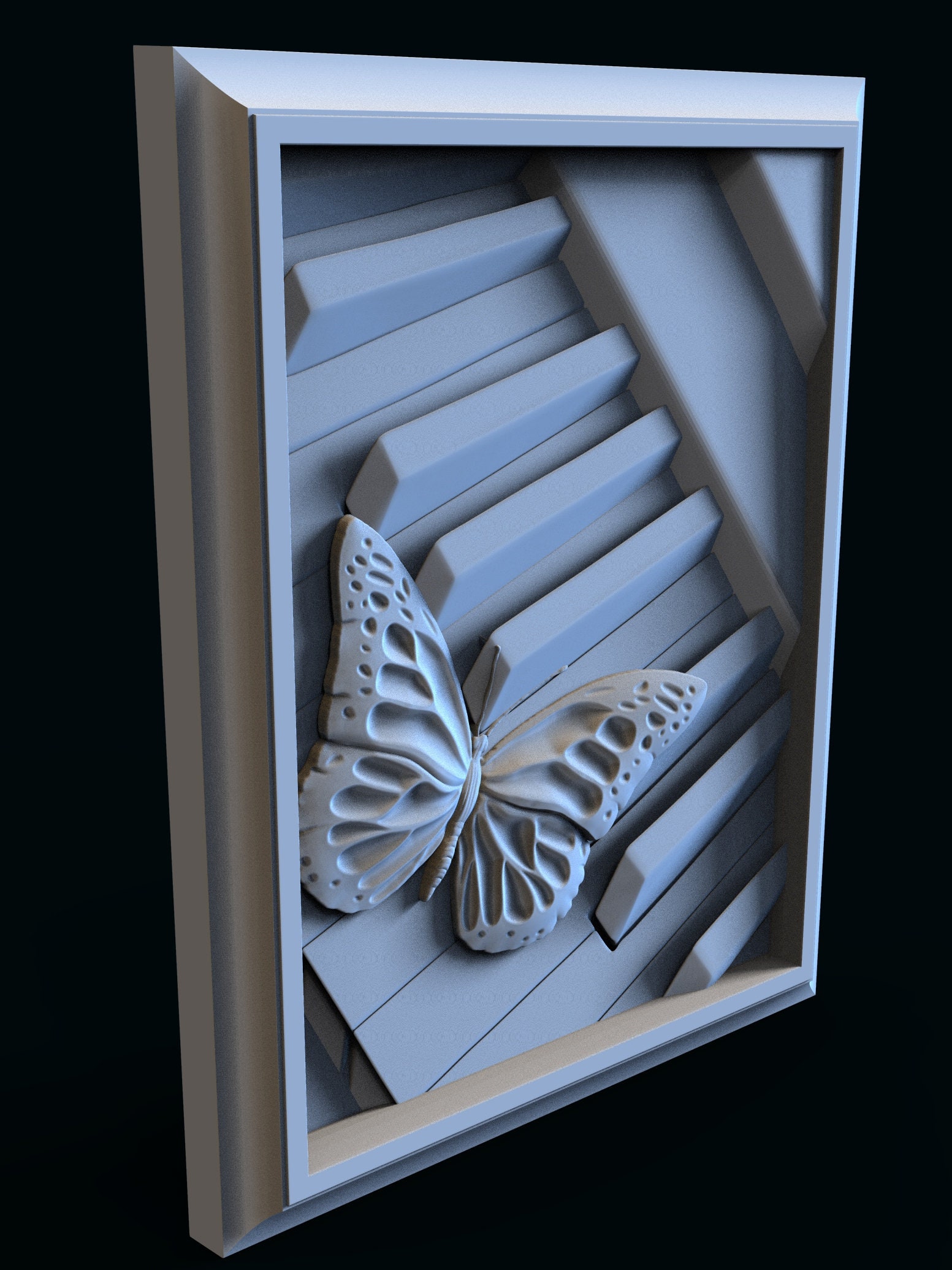 Jazz. Musical Butterfly. 3d-model for CNC - Etsy