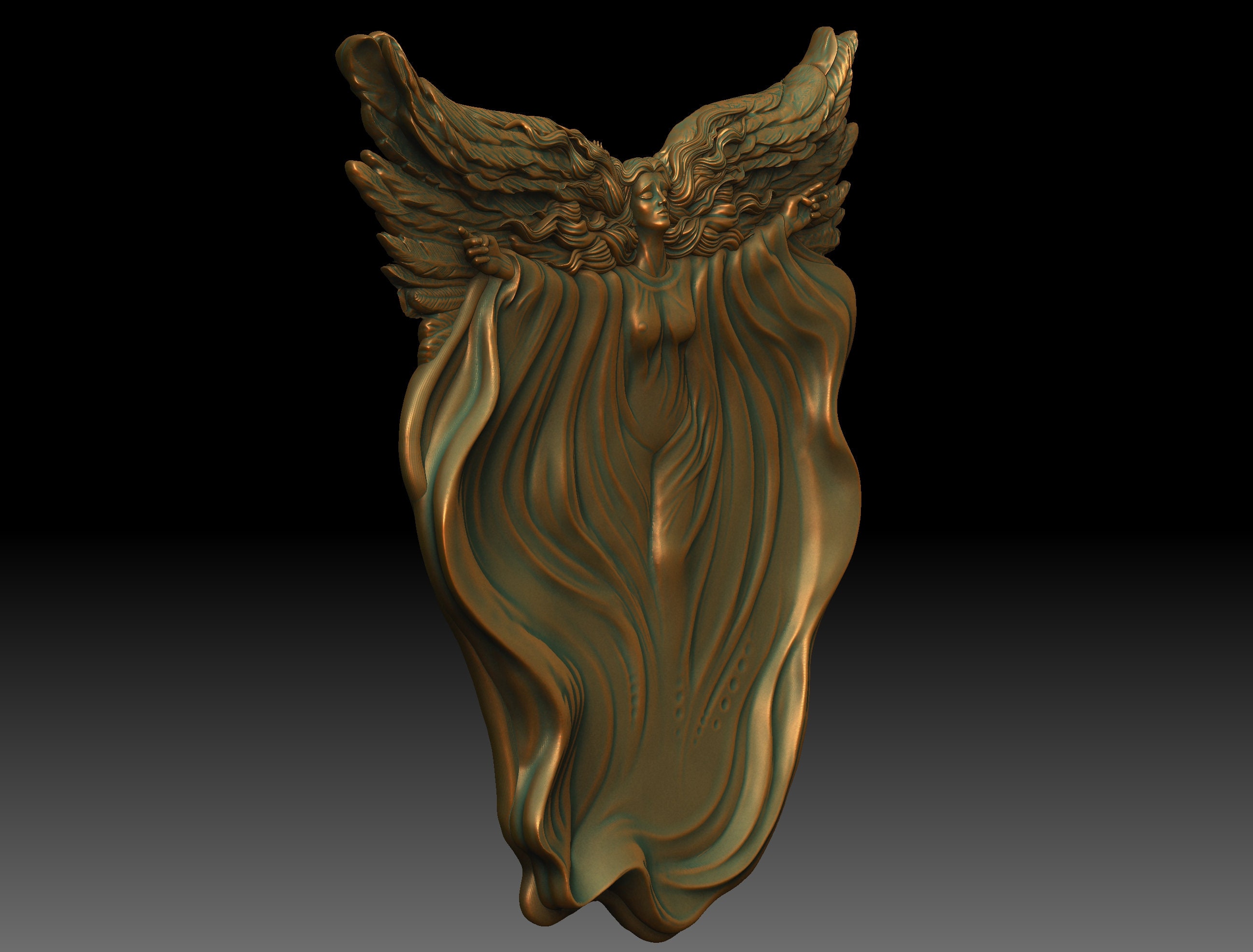 Angel of Peace. 3D Model Stl CNC and 3D Printer - Etsy