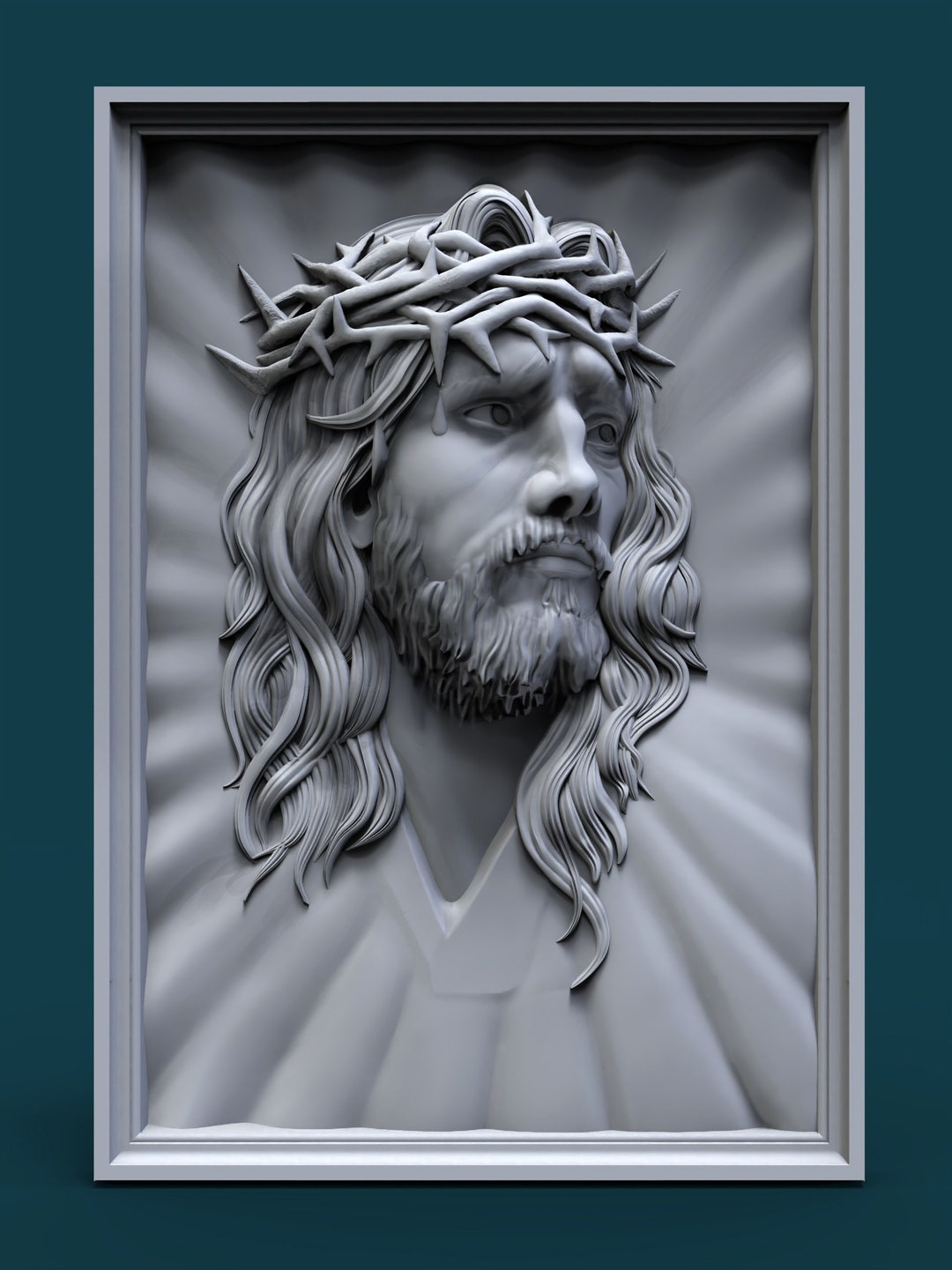 Divine Light 3D Model Stl Jesus Christ - Etsy