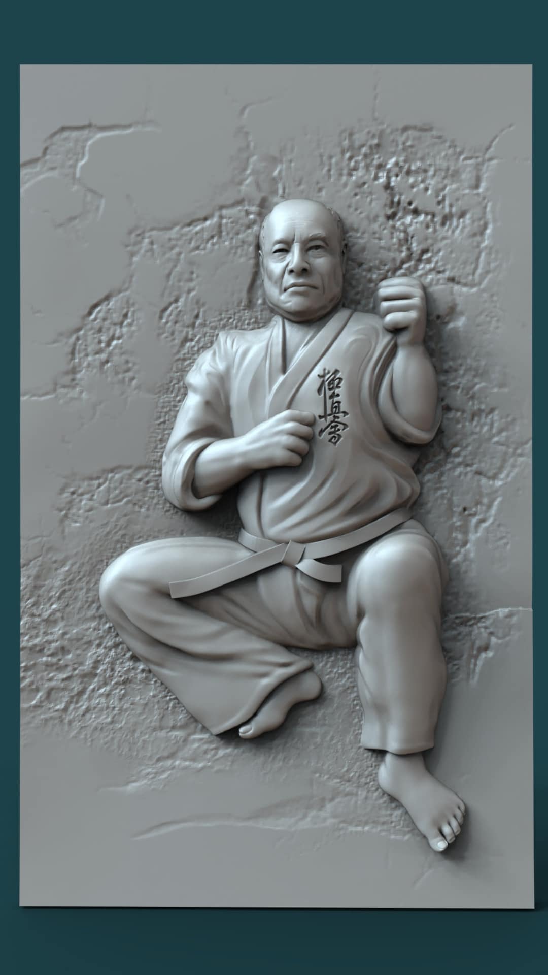 Masutatsu Oyama - Founder of Karate. 3D STL Model for CNC and 3D ...