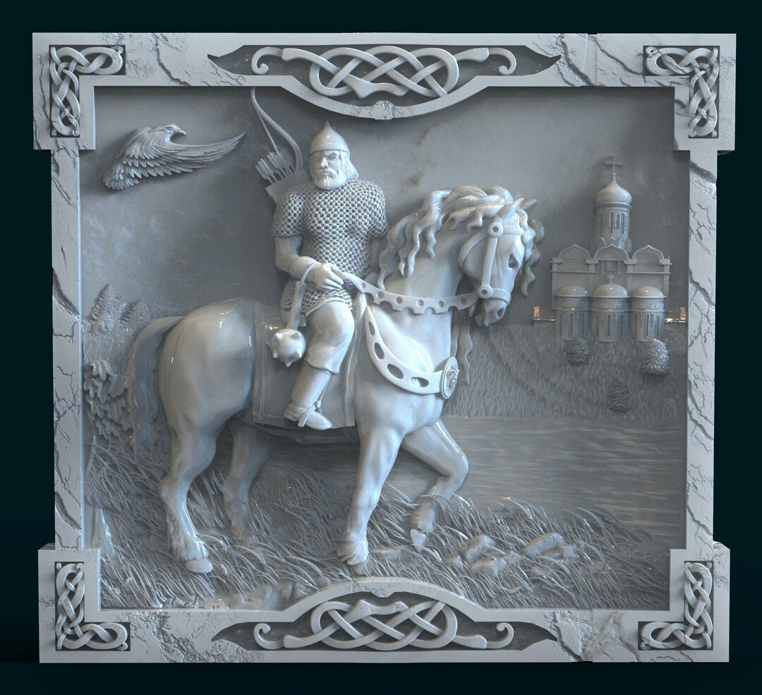 Strongman on Horse. 3D Model Stl for CNC Machines and 3D Printers - Etsy