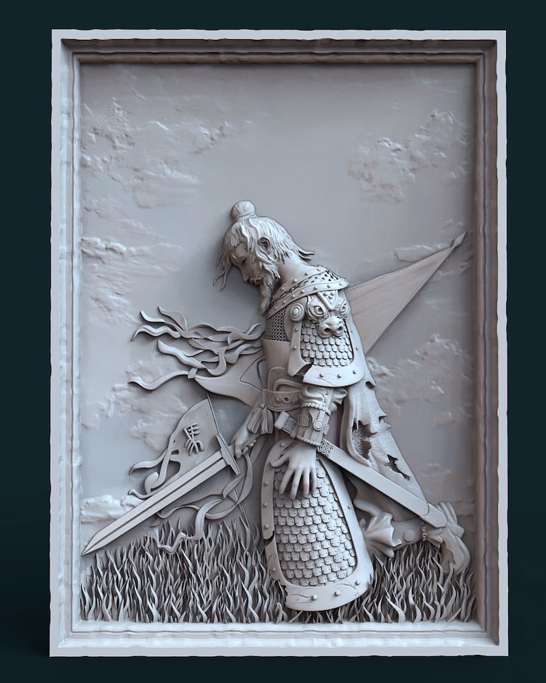 Samurai. 3D STL Model for CNC and 3D Printers - Etsy