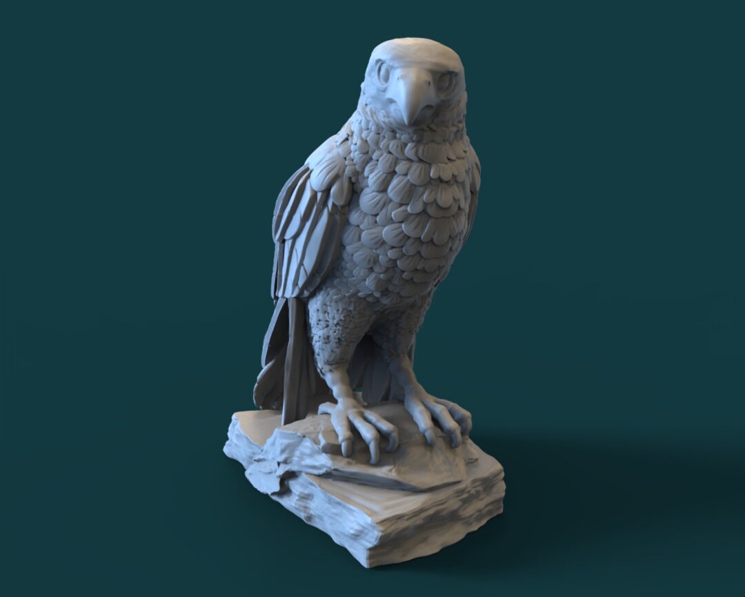 Falcon (repaired) (self-intersections Removed). 3D STL Model for ...