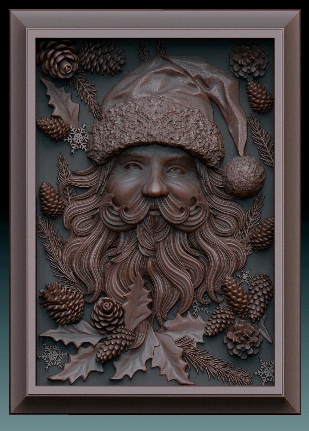 Santa. Souvenir. 3D Model Stl for CNC Machines and 3D Printers. - Etsy