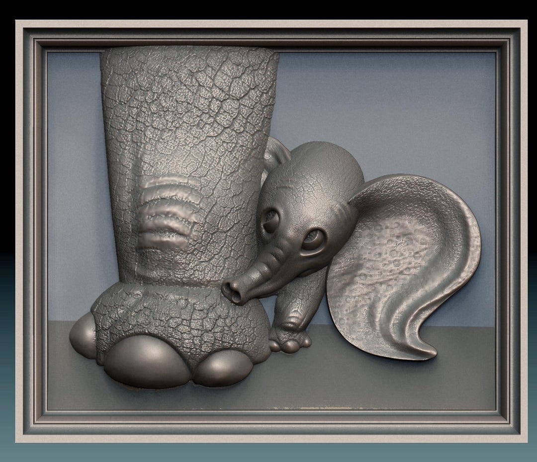 Little Elephant. 3D STL Model for CNC and 3D Printer - Etsy