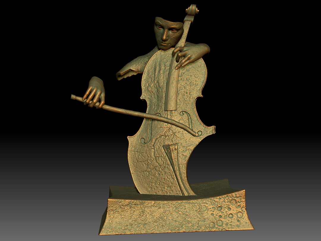 Viola. 3d-model for CNC - Etsy