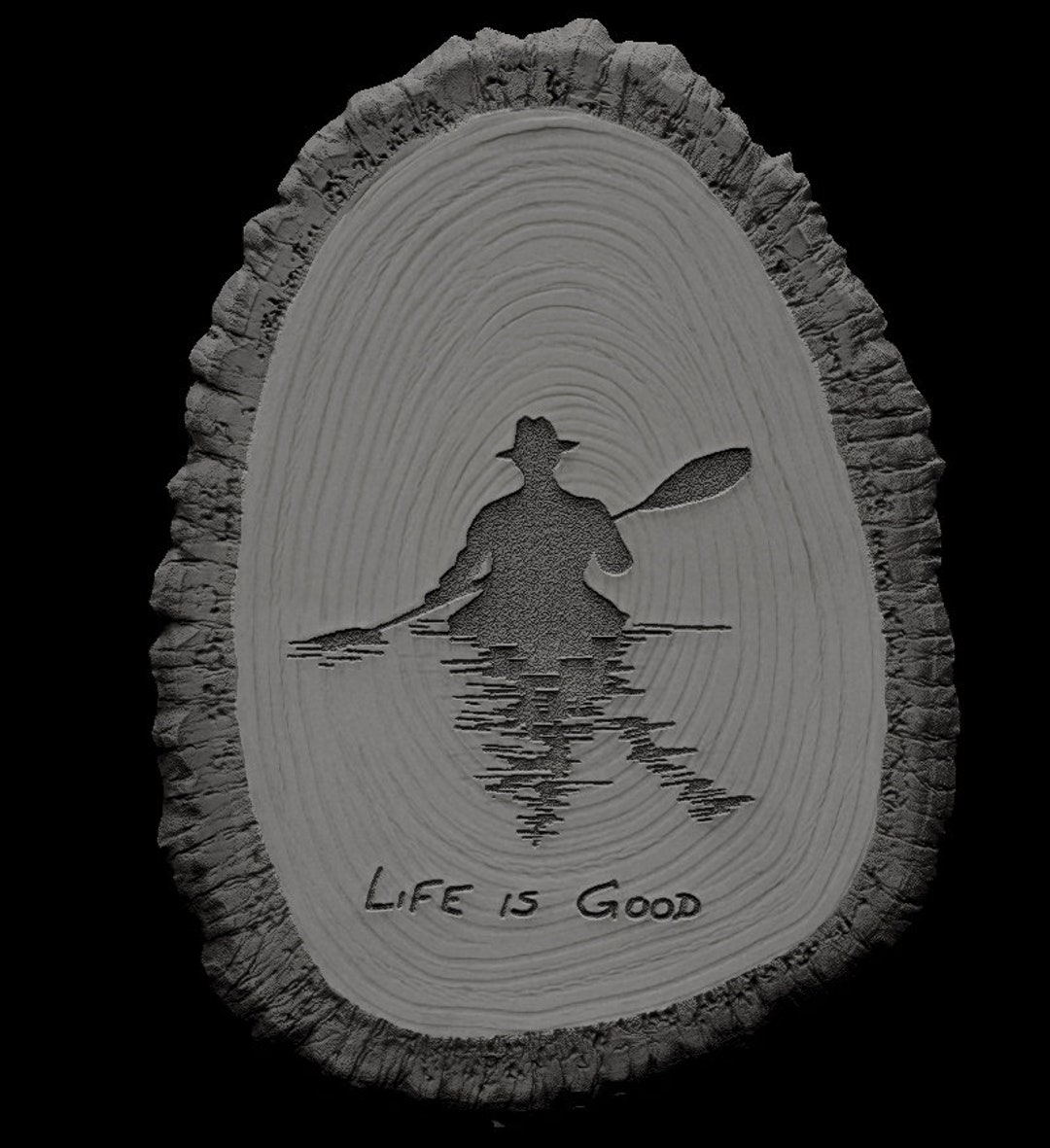 Life is Good. 3D STL Model for CNC and 3D Printer - Etsy