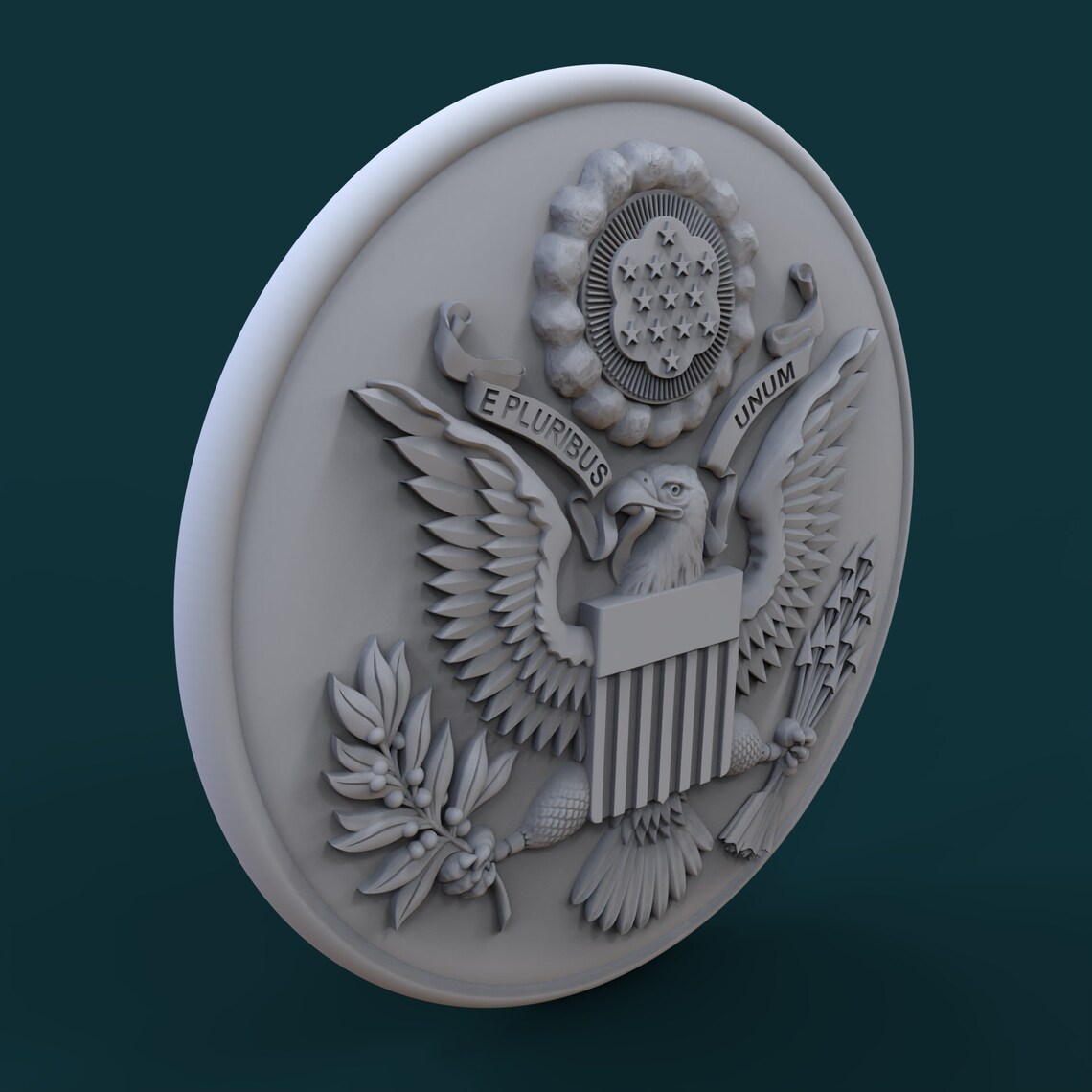 US Army Coat of Arms. 3D STL Model for CNC and 3D Printer - Etsy