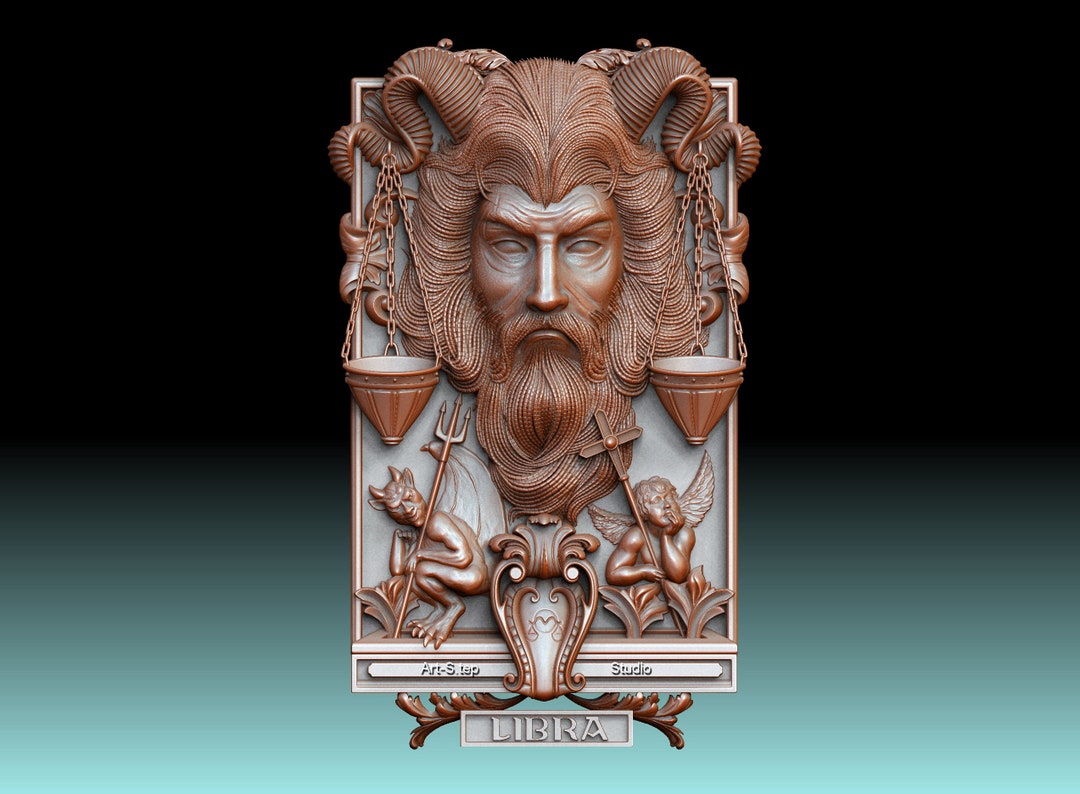 Libra. 3D Model Stl for CNC Machines and 3D Printers. - Etsy