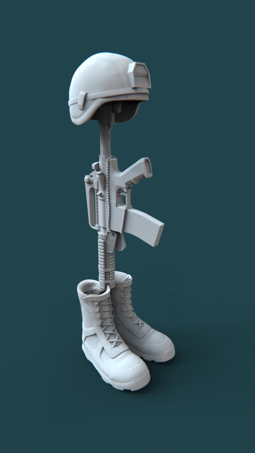 Military_battle_cross_with Tokens_repaired. 3D STL Model for Milling ...