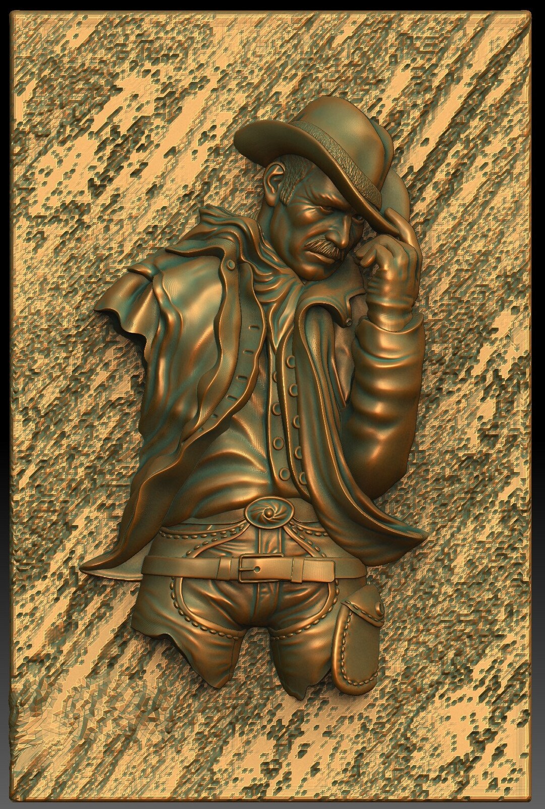 Cowboy. 3D Model Stl for CNC Machines and 3D Printers. - Etsy