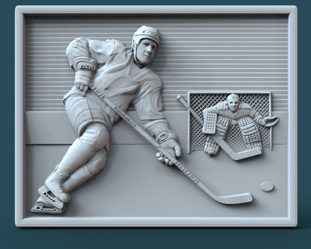 Hockey Players. 3D Model Stl for CNC Machines and 3D Printers. - Etsy