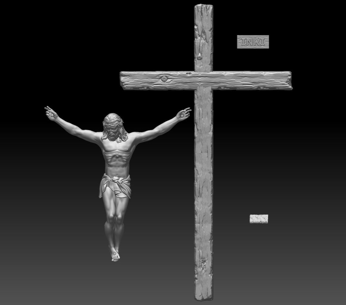Crucifixion of Jesus Christ. Prefabricated Model. 3D STL Model for ...