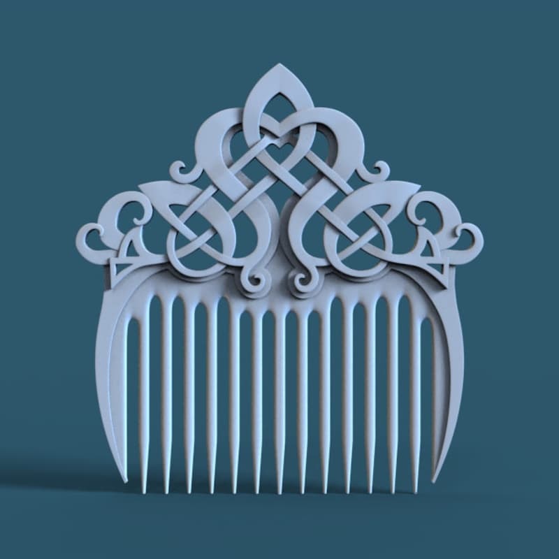 Celtic Hair Comb - Etsy