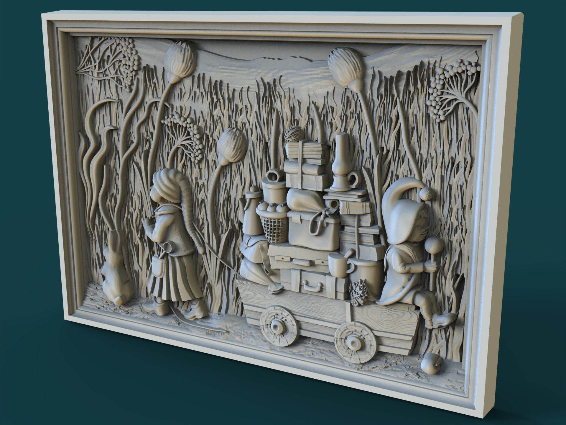 Let's Go Hiking. 3D STL Model for CNC and 3D Printer - Etsy