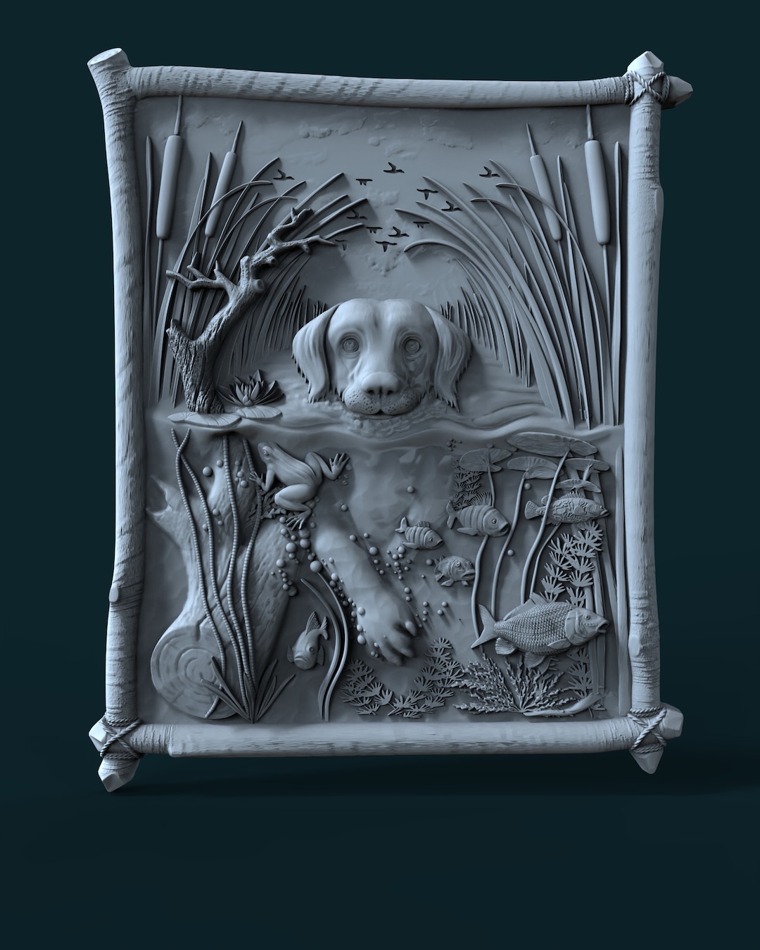 Hunting Dog. 3D Model Stl for CNC Machines and 3D Printers. - Etsy