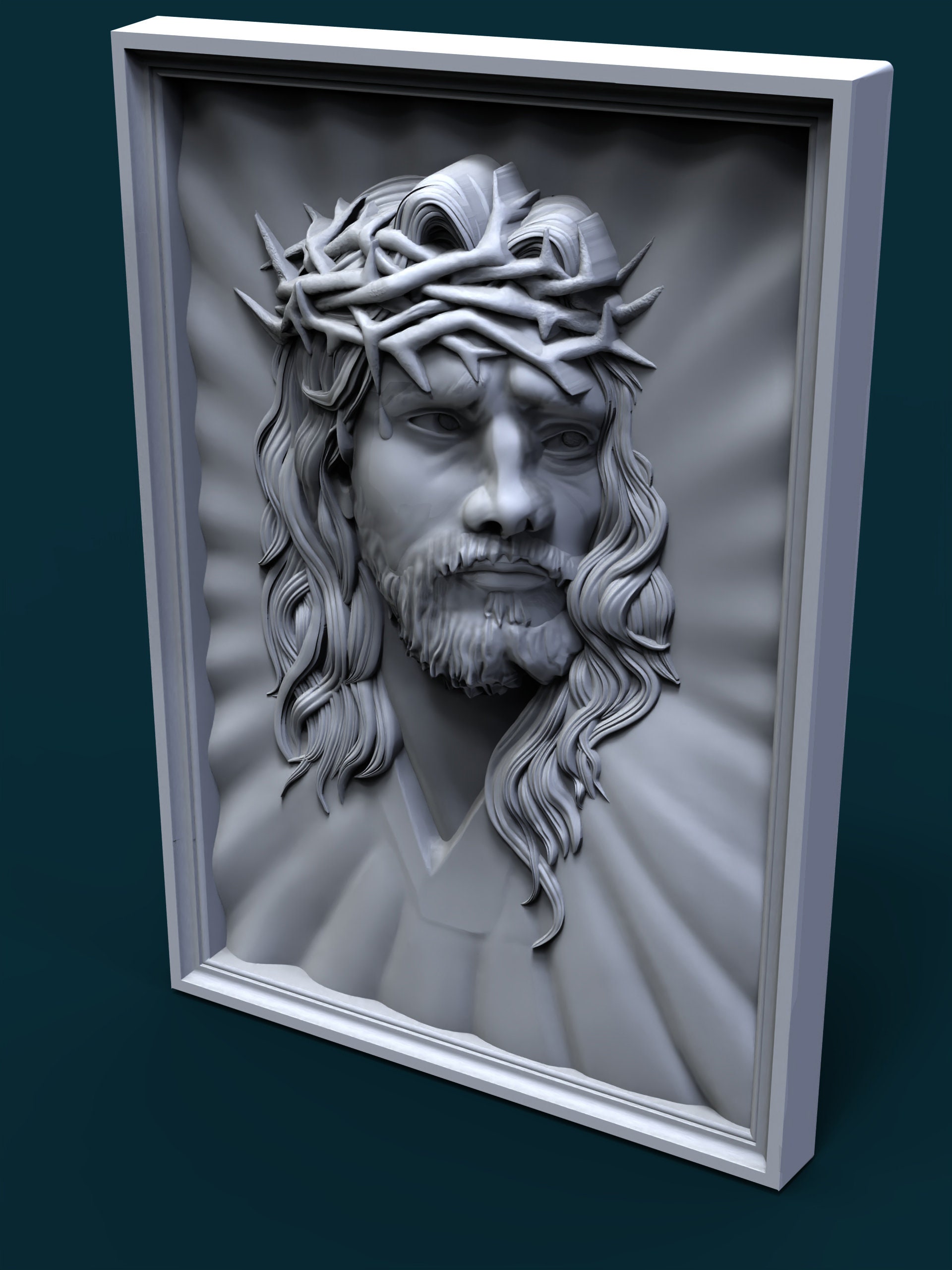 Divine Light 3D Model Stl Jesus Christ - Etsy