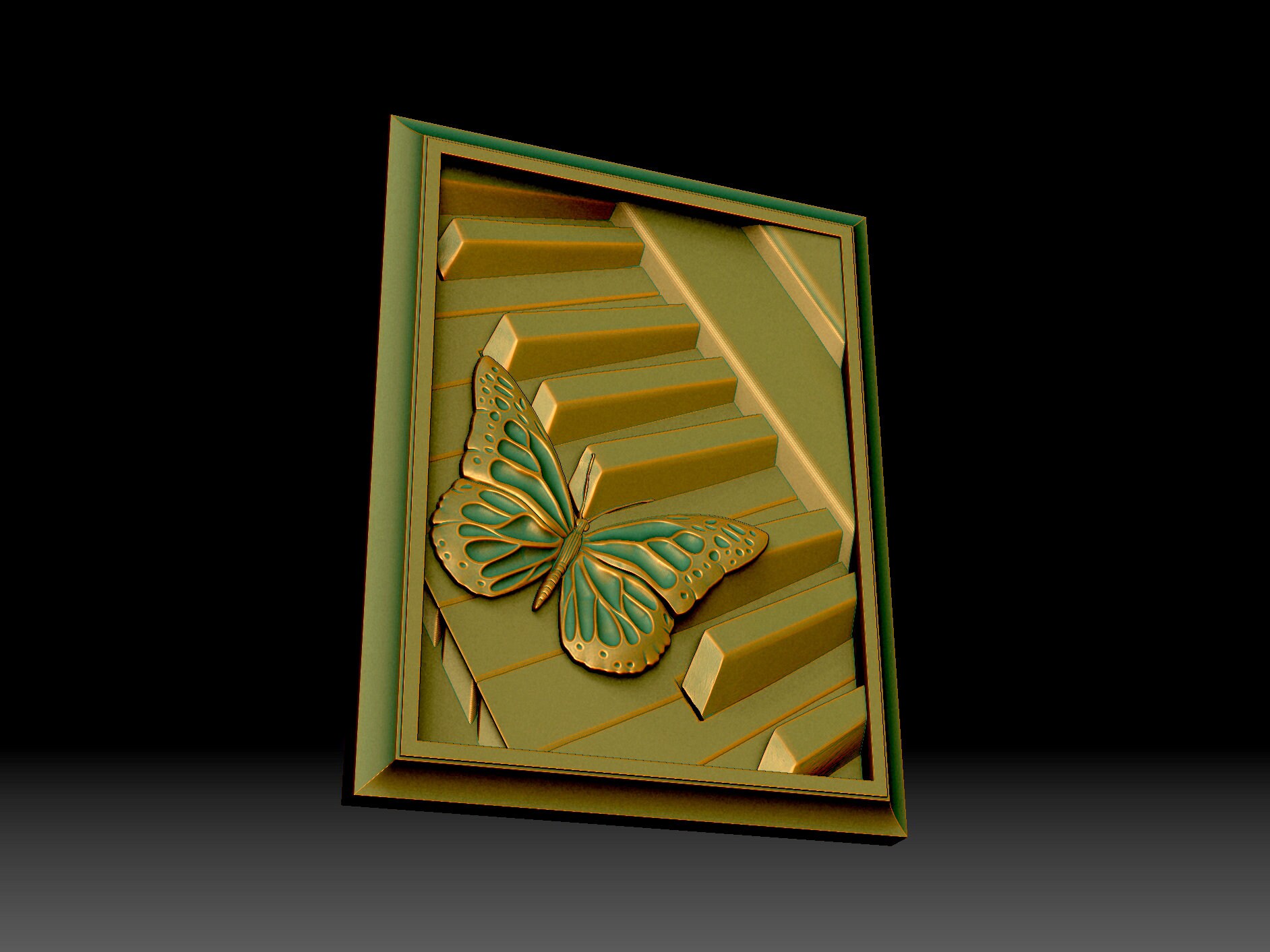 Jazz. Musical Butterfly. 3d-model for CNC - Etsy