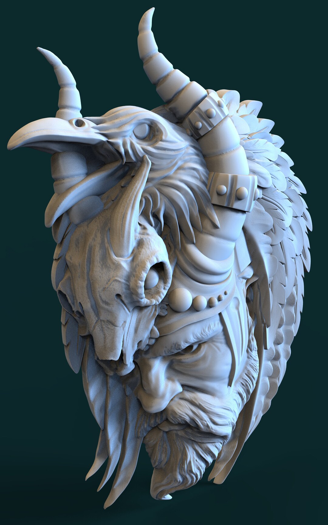 Viking and Raven. 3D Model Stl for CNC Machines and 3D Printers - Etsy