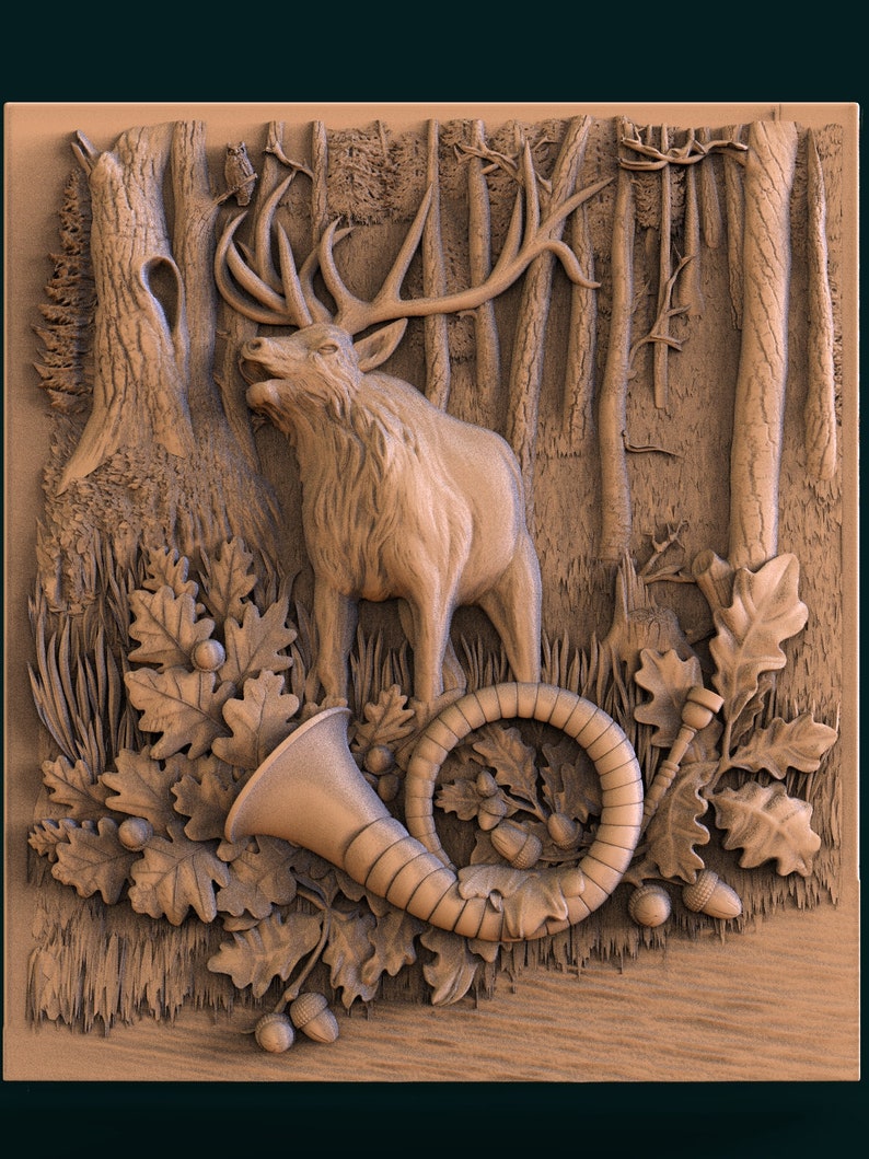Hunting Panel Deer. 3D Model Stl for CNC Machines and 3D Printers. - Etsy
