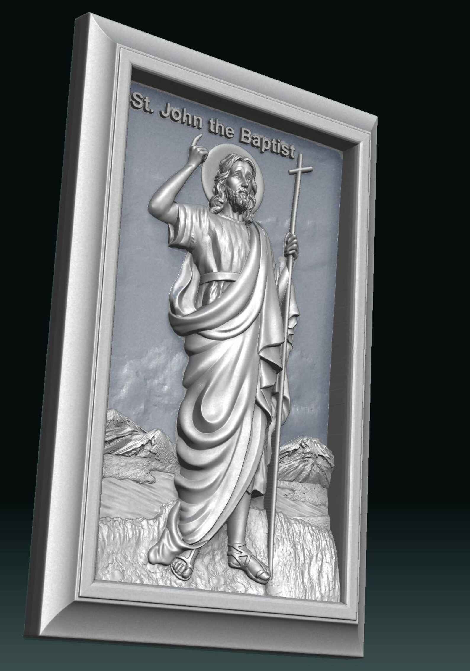 St. John the Baptist 3D STL Model for CNC, 3D Printer - Etsy