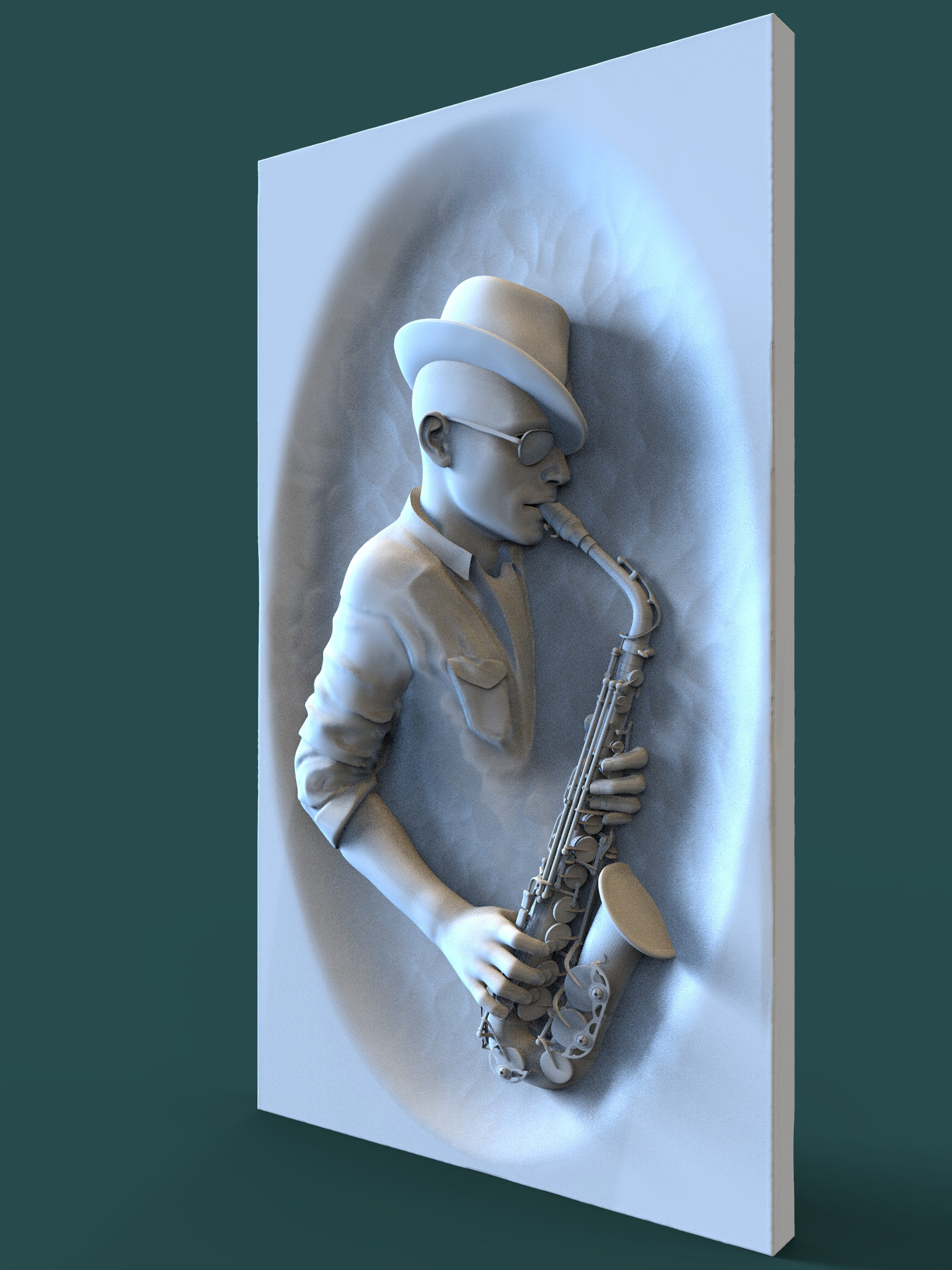 Jazz. Musicians. Saxophonist 3d-model for CNC аnd 3D Printer - Etsy
