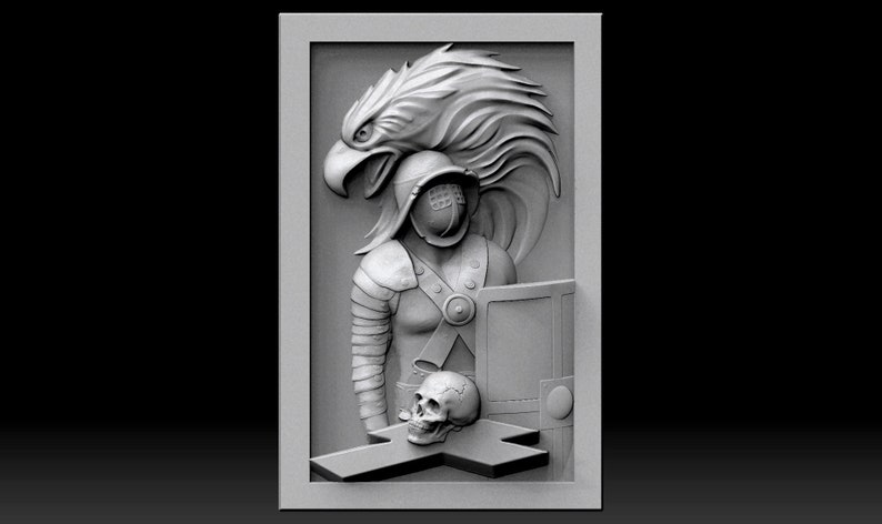 Gladiator. 3D STL Model for CNC and 3D Printer - Etsy