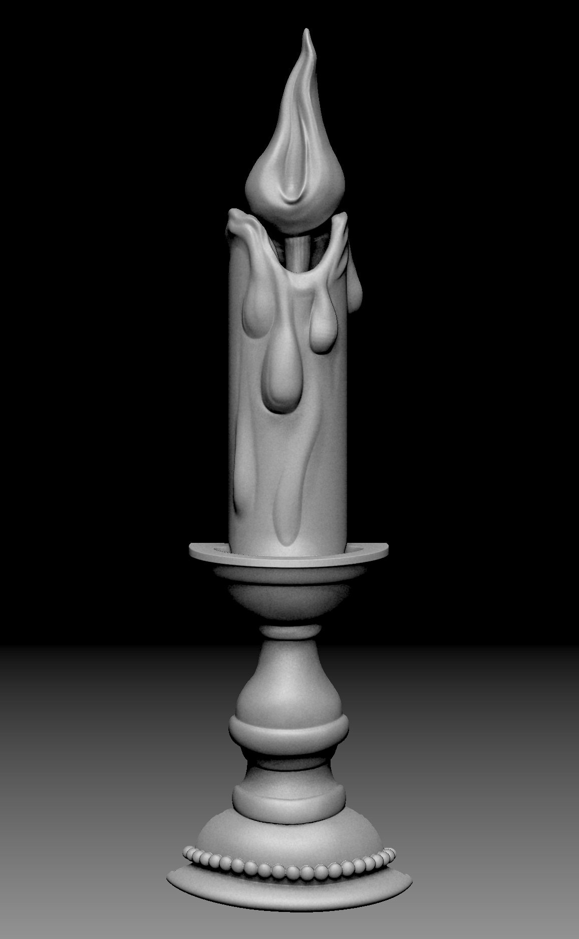 Candle. 3D Model Stl for CNC Machines and 3D Printers. - Etsy