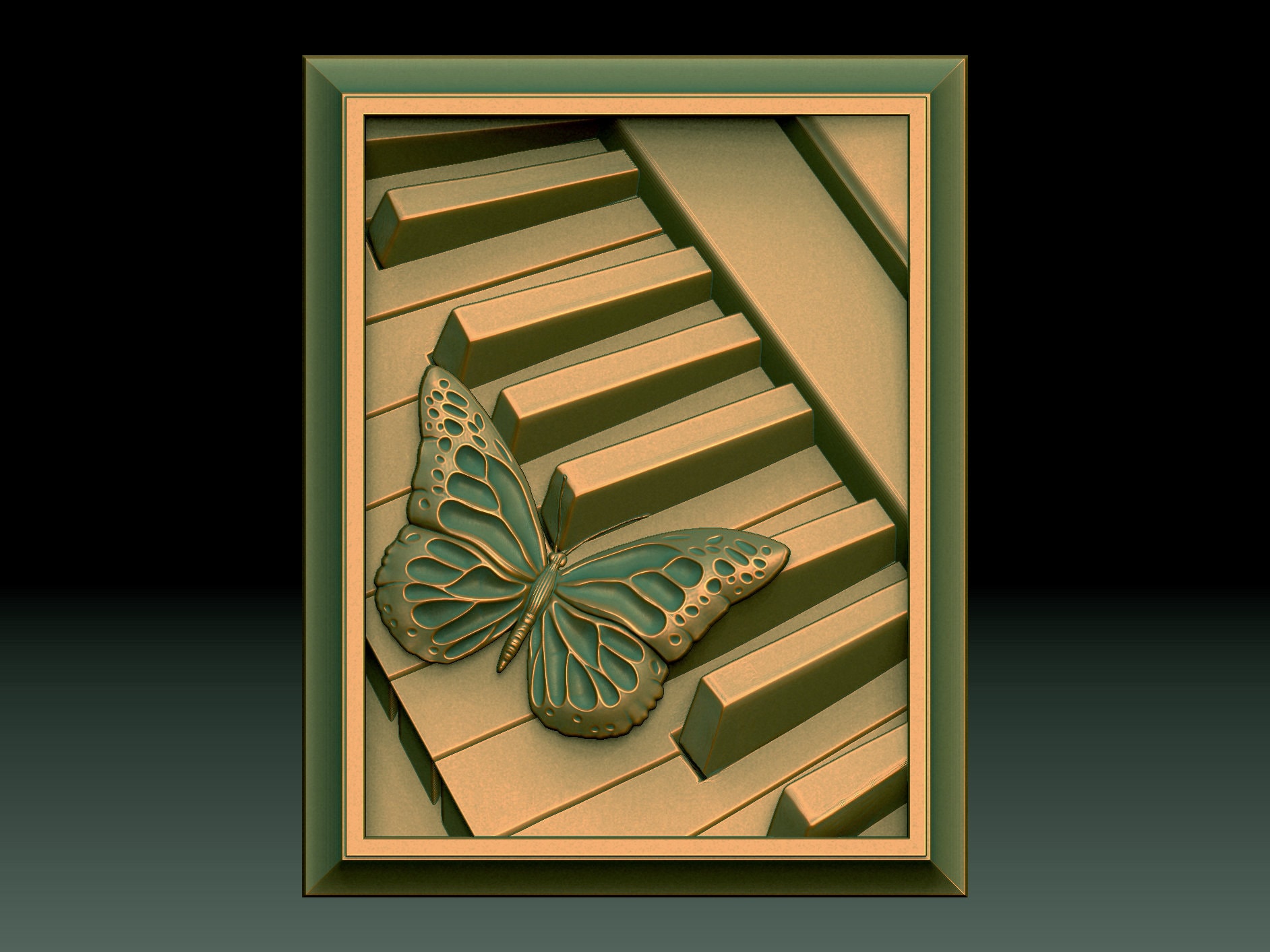 Jazz. Musical Butterfly. 3d-model for CNC - Etsy